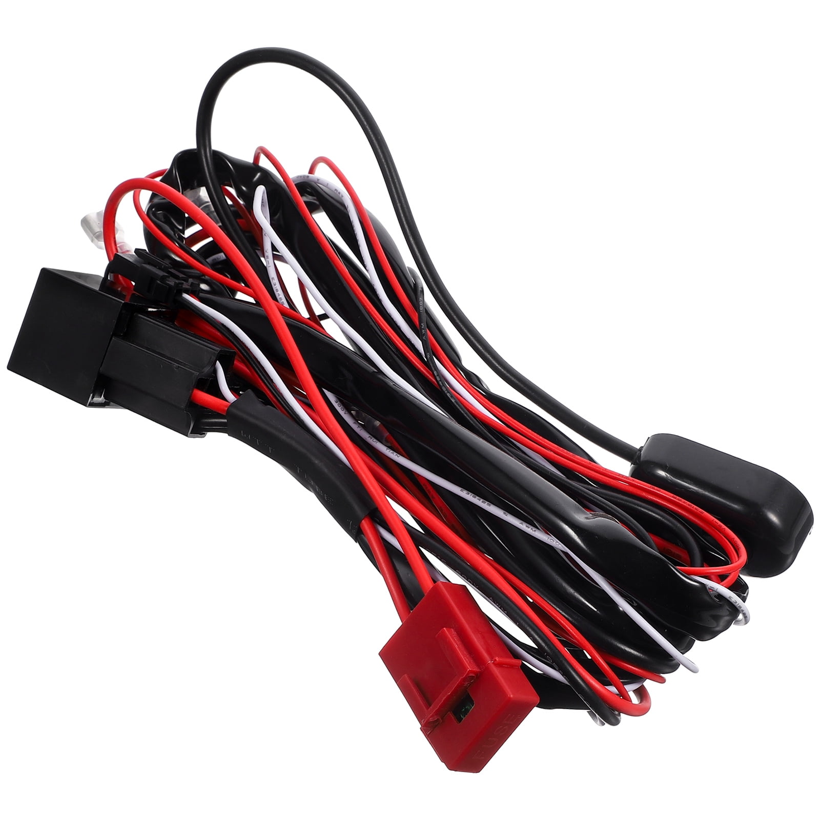 2pcs Heavy Duty Wiring Harness Kit for Car LED Light Bar Fuse Relay On ...