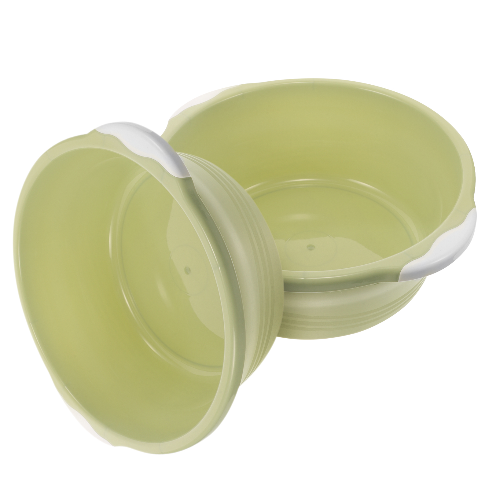 HOMEMAXS 2pcs Home Bathroom Wash Basin Plastic Wash Basin Home Foot ...