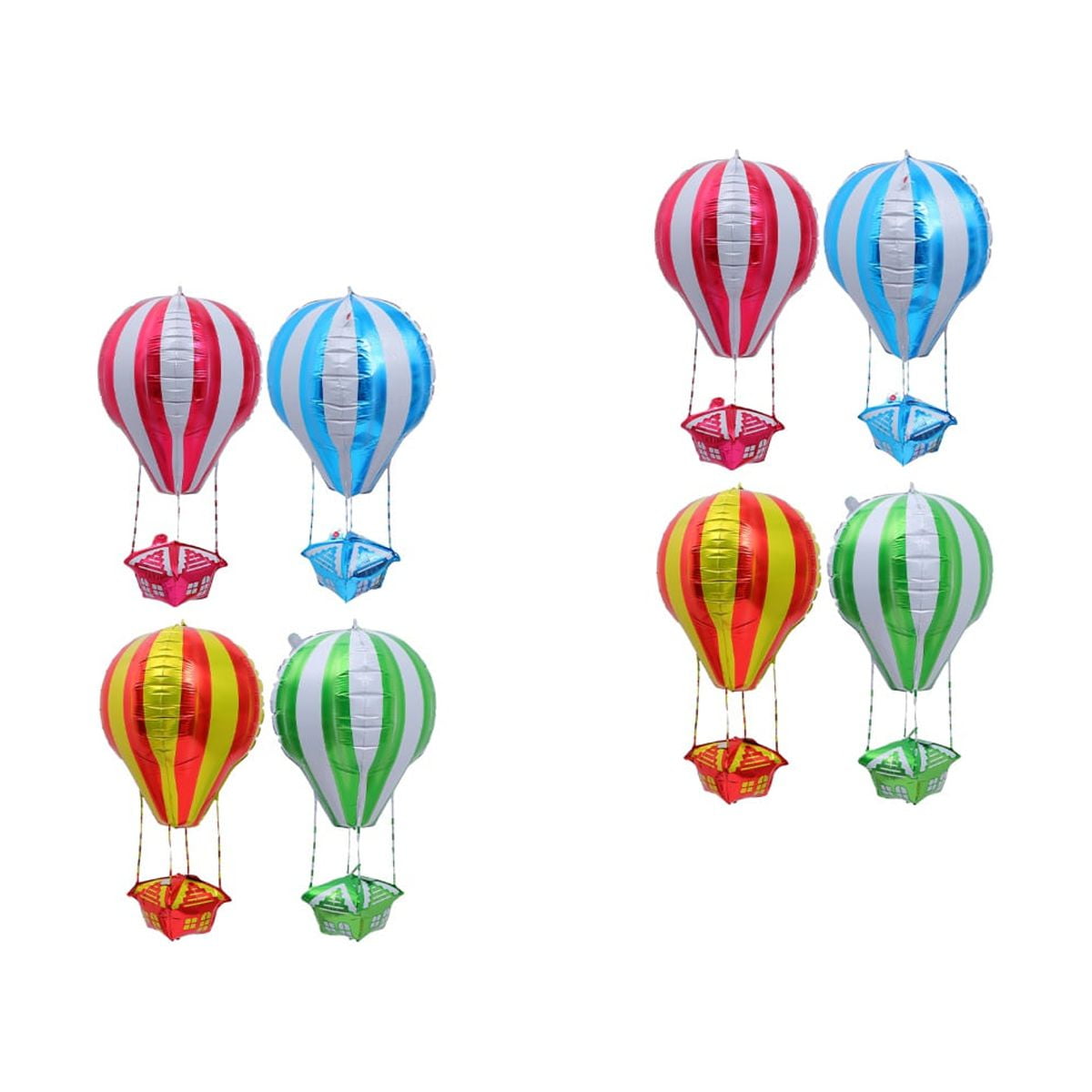 HOMEMAXS 2pcs Hot Air Foil Balloon, Hot Air Balloon, Parachute Hot Air ...