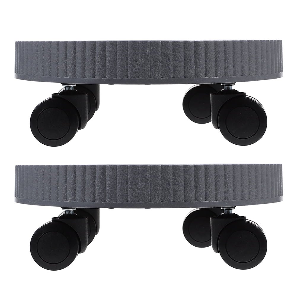 HOMEMAXS 2pcs Indoor Planter Plate Plant Stand with wheels Movable ...