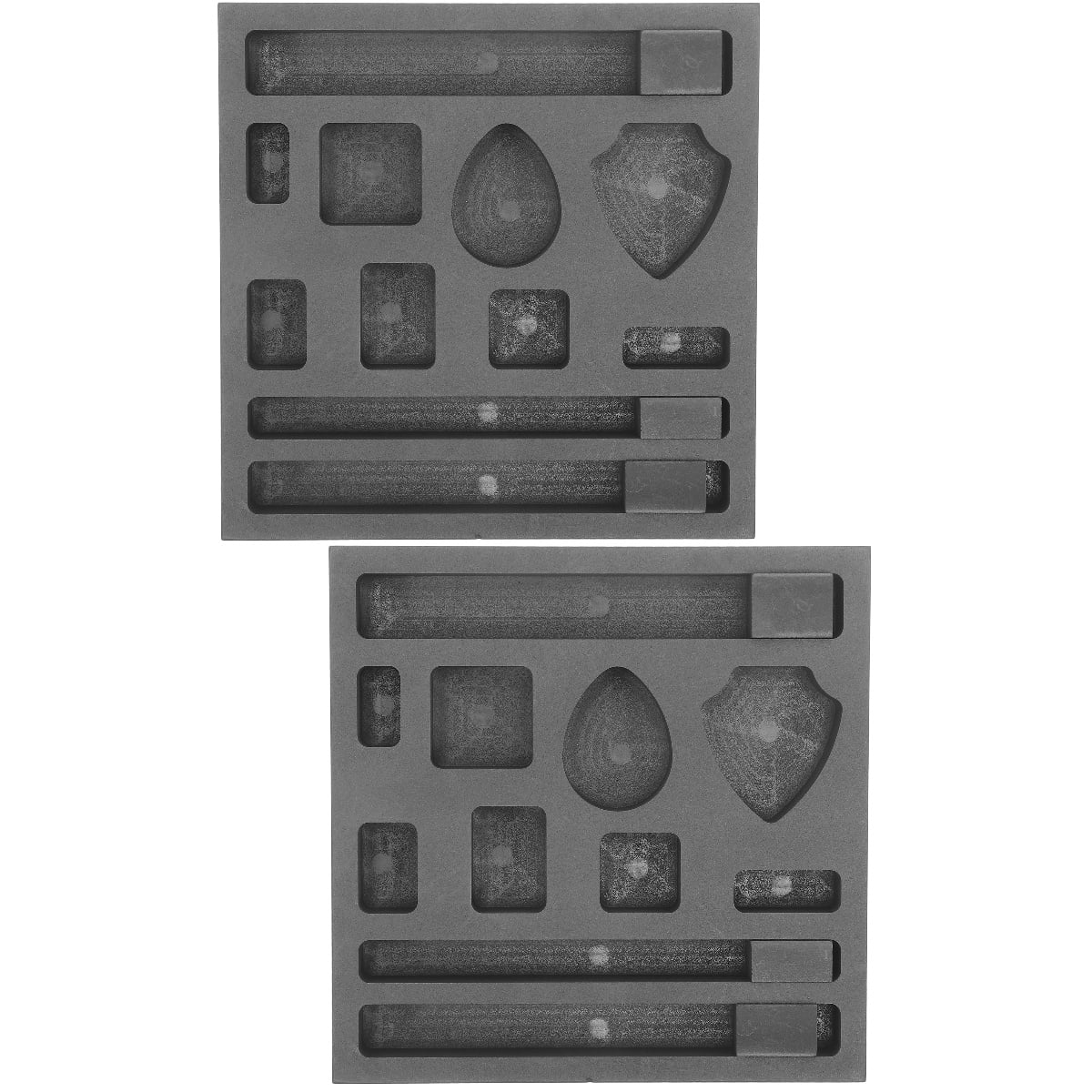 HOMEMAXS 2pcs Ingot Mold 11 Holes Graphite Ingot Mold Graphite Casting ...