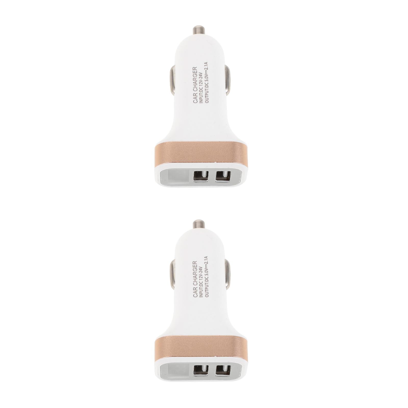 HOMEMAXS 2pcs Intelligent Dual USB Car Charger Voltage Detection Car ...
