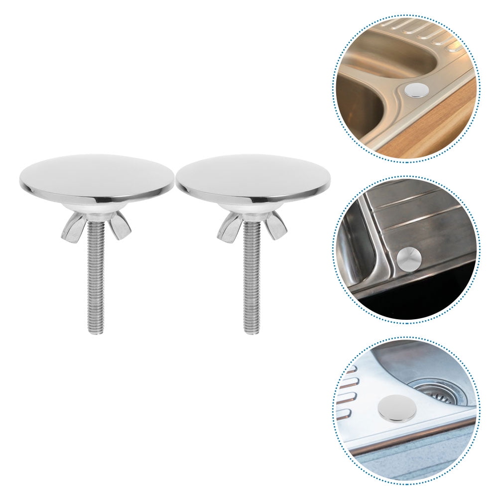 HOMEMAXS 2pcs Kitchen Sink Hole Cover Decorative Wash Basin Hole Plug ...