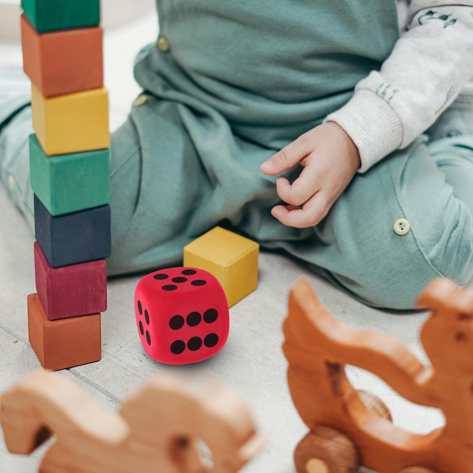 HOMEMAXS 2pcs Large Foam Dice Kids Large Eva Dice For Classroom ...