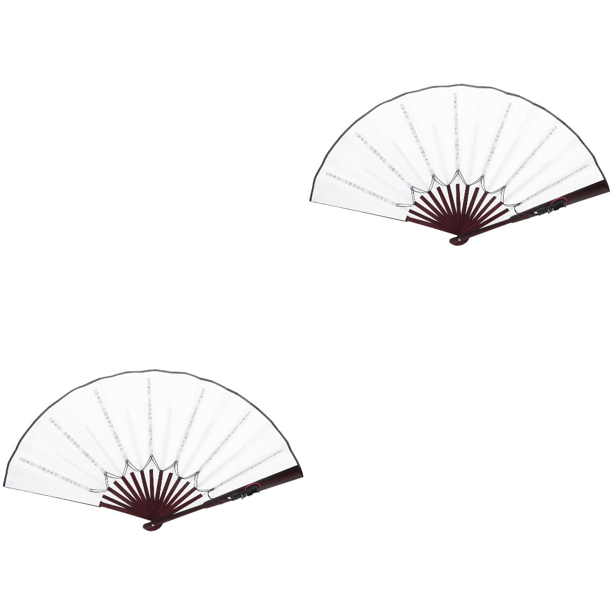 HOMEMAXS 2pcs Light Up Fan Chinese Fan Hand Held Fan Party Performance ...