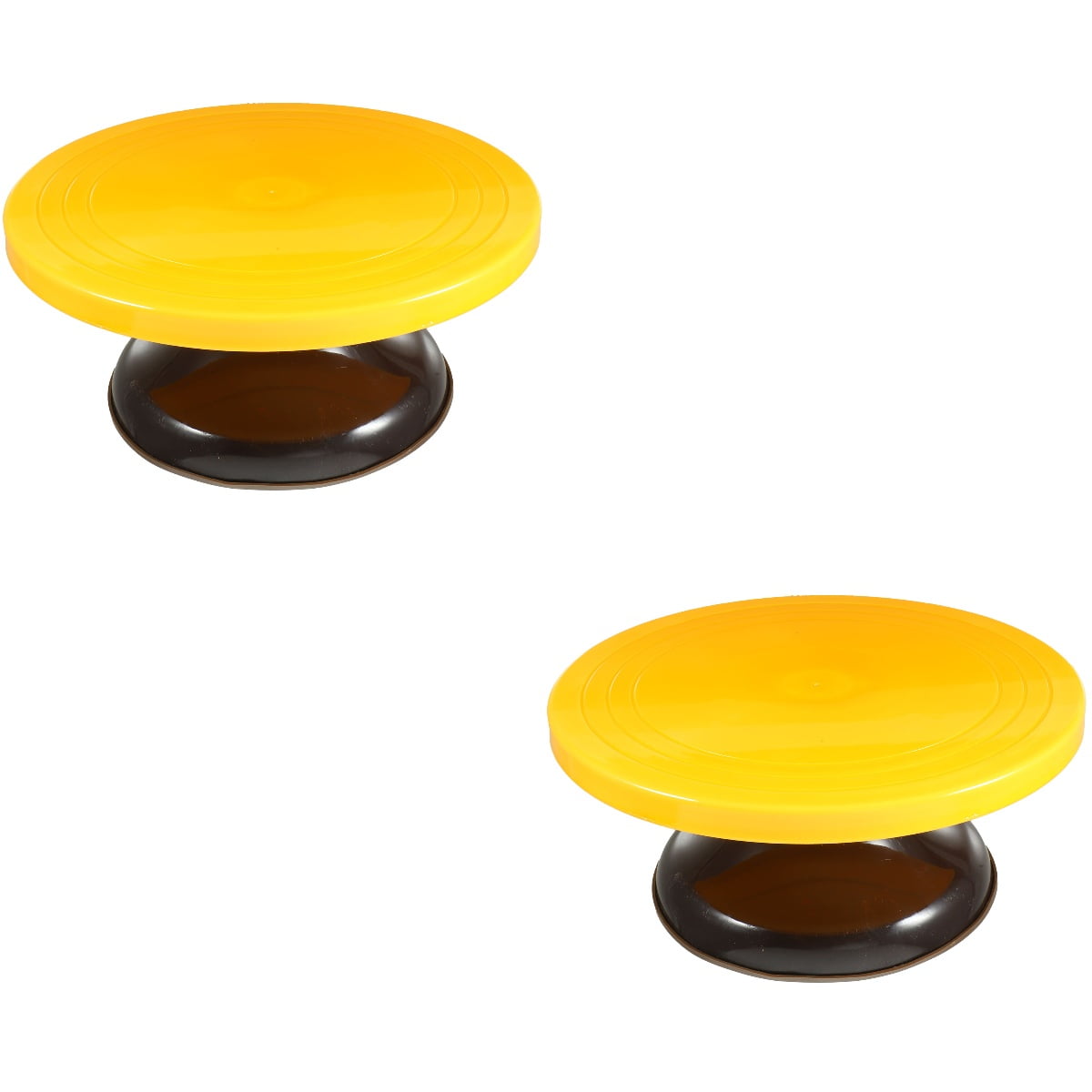 HOMEMAXS 2pcs Manual Cake Turntable Smooth Rotating Cake Table ...