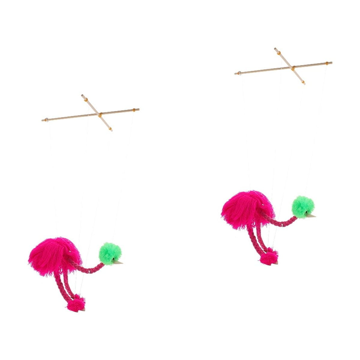 HOMEMAXS 2pcs Marionettes Puppet Pull String Plush Animal String ...