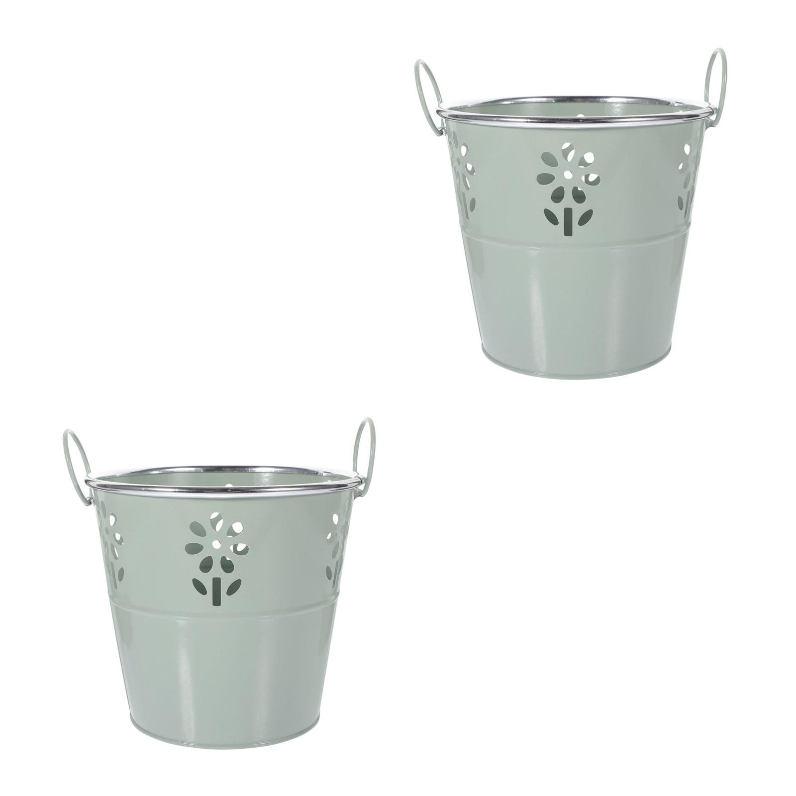 HOMEMAXS 2pcs Metal Buckets Galvanized Buckets Small Buckets Tin ...