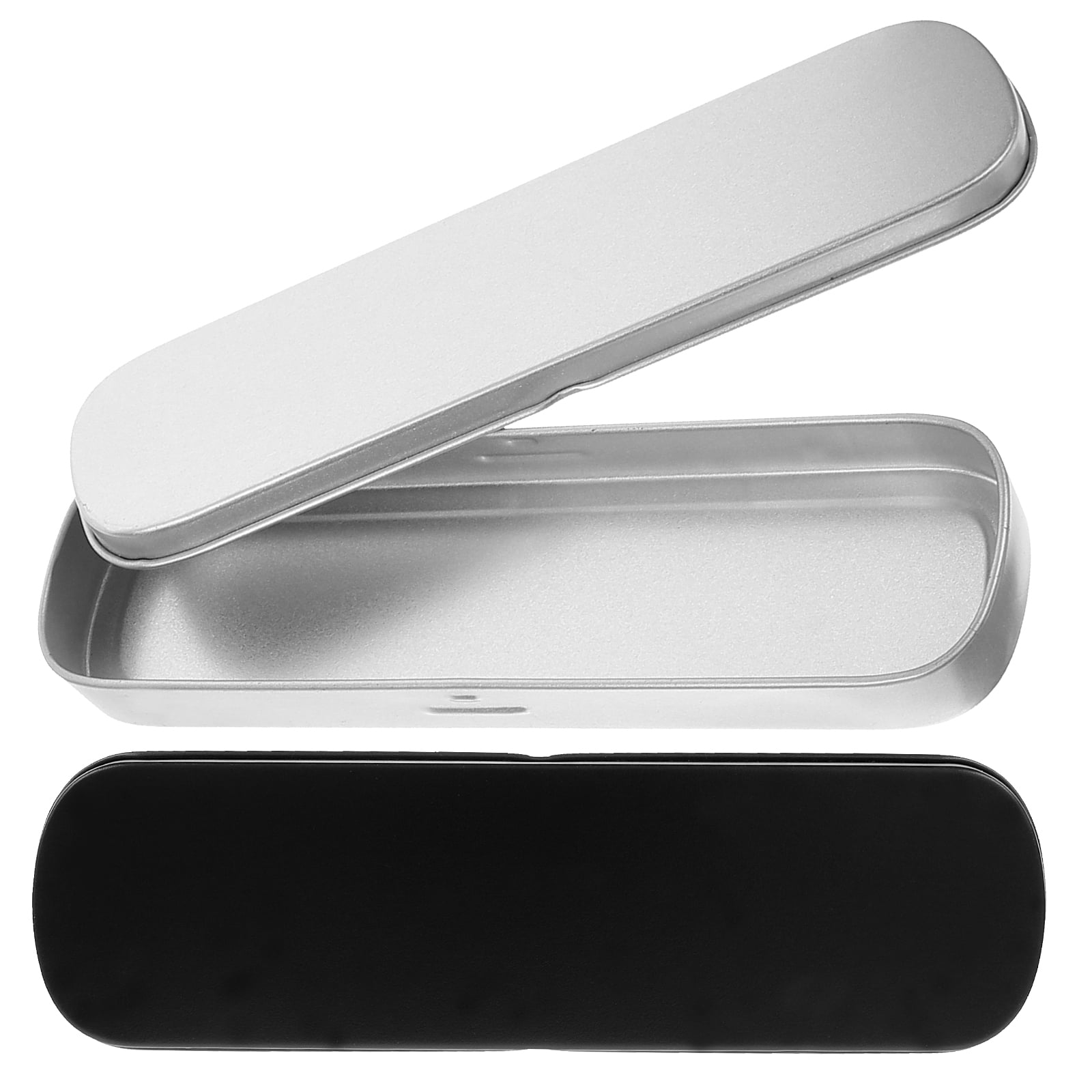 HOMEMAXS 2pcs Metal Pencil Cases Small Pen Holders Metal Stationery ...