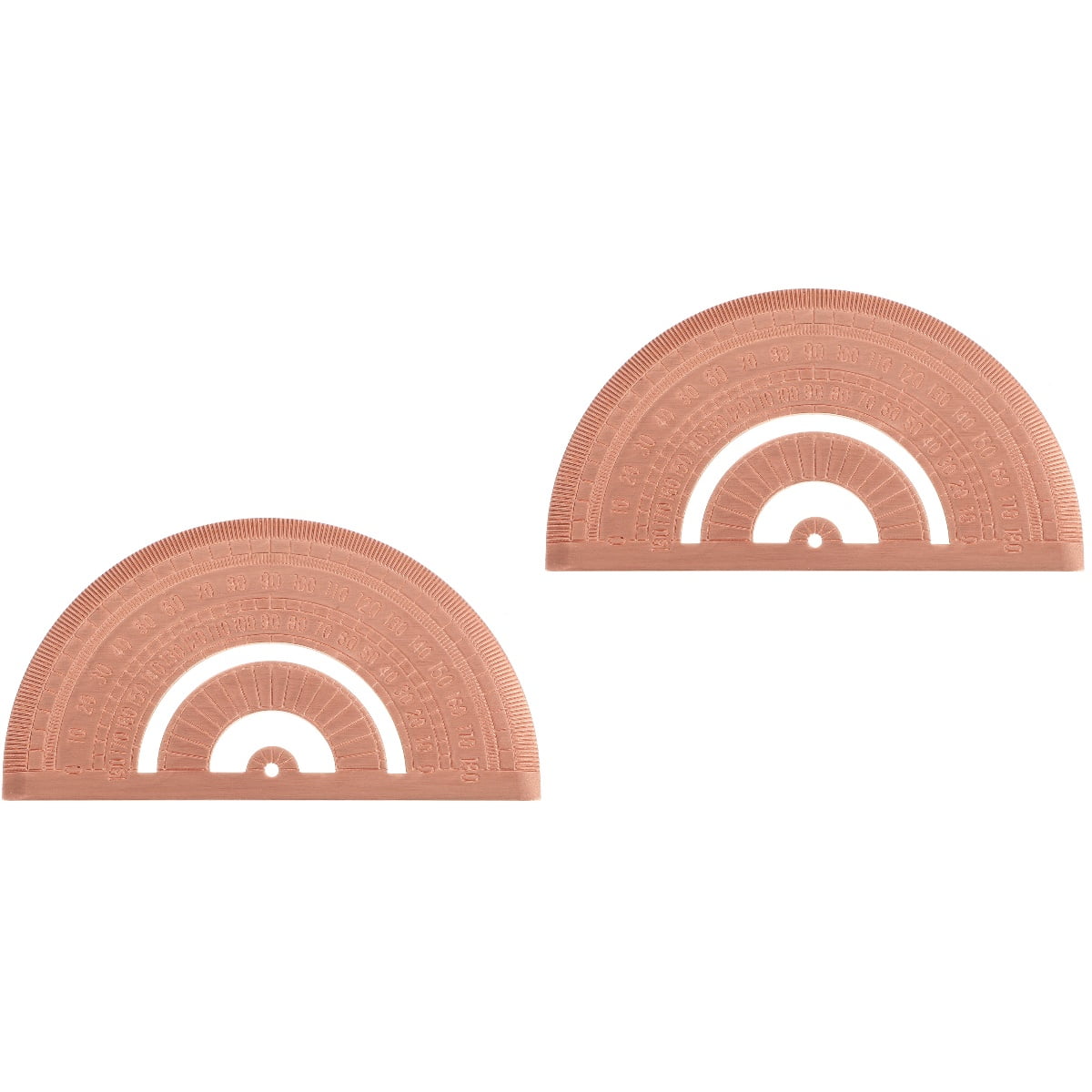 HOMEMAXS 2pcs Metal Protractor Half Circle Geometry Protractor 180 ...