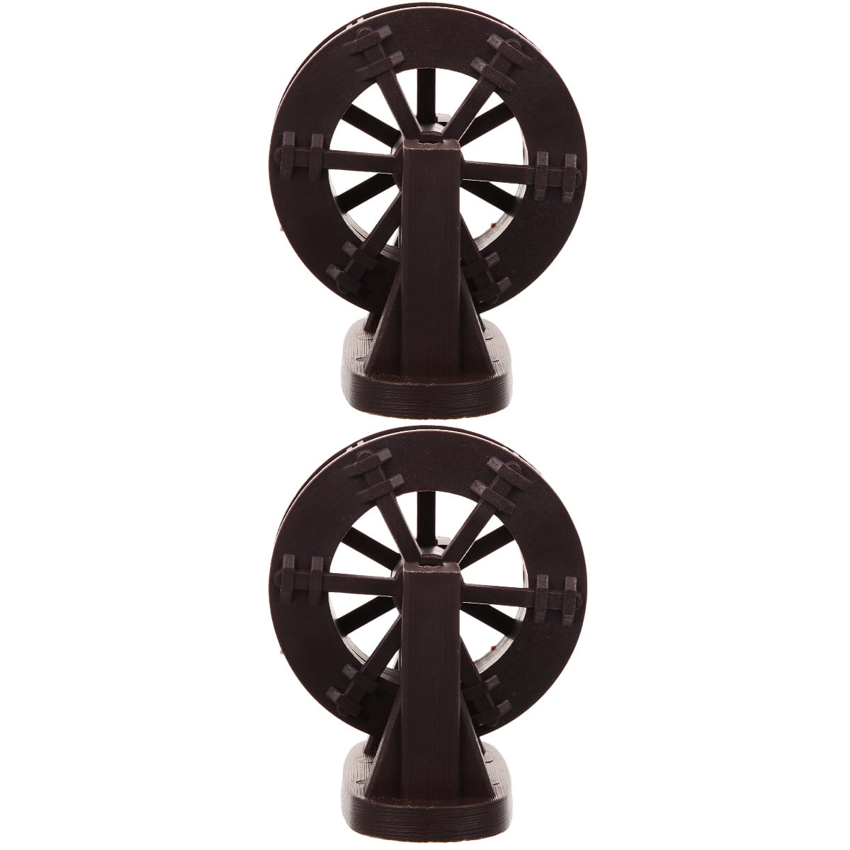 HOMEMAXS 2pcs Micro Rotating Water Wheel Fountain Layout Based Water ...