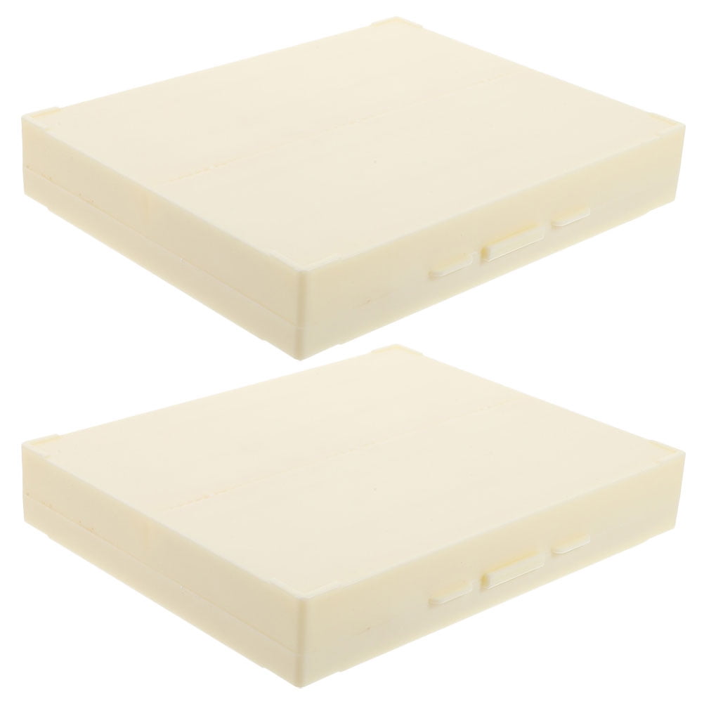 HOMEMAXS 2pcs Microscope Slide Boxes Microscope Slides Organizer ...