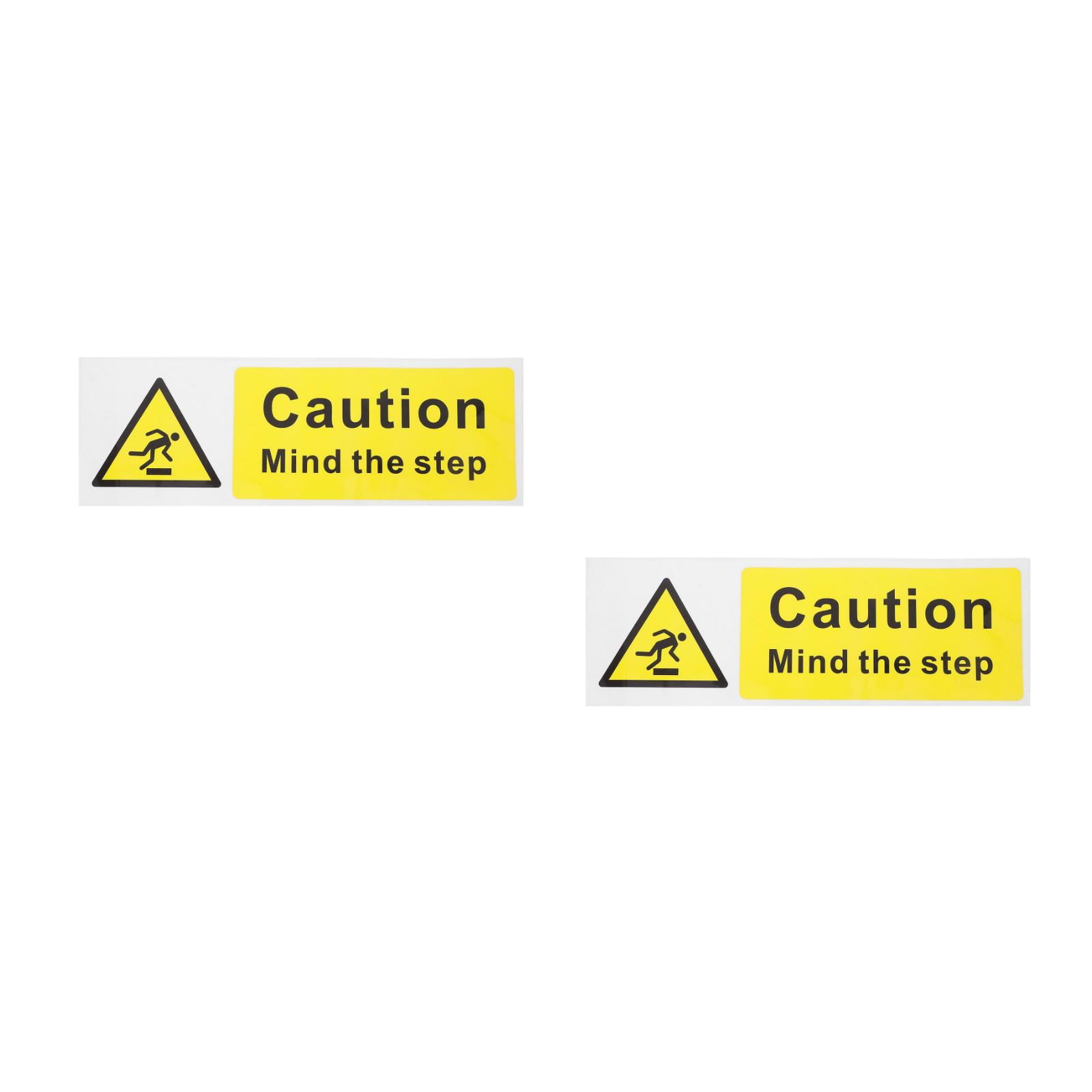 HOMEMAXS 2pcs Mind the Stickers Self-Adhesive Caution Signs For Stairs ...