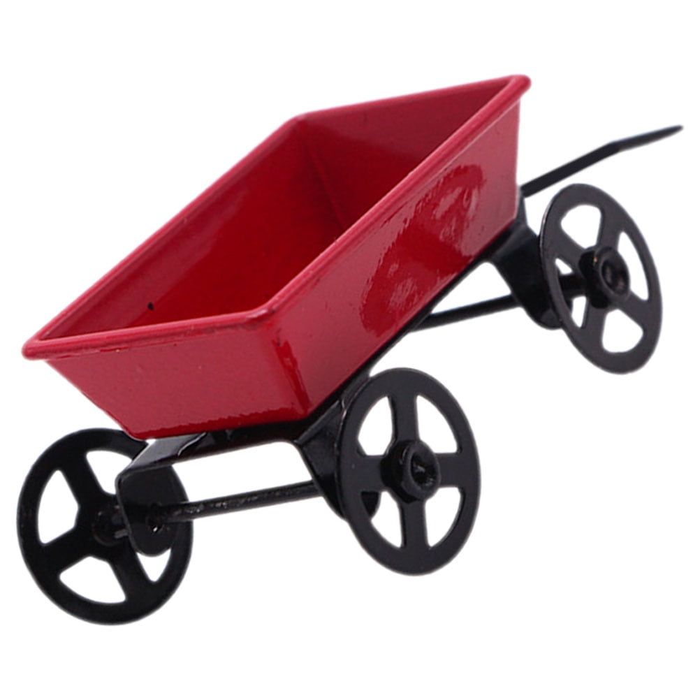 HOMEMAXS 2pcs Mini Trail Car Model Dolls House Trailer Model Mini Trail ...