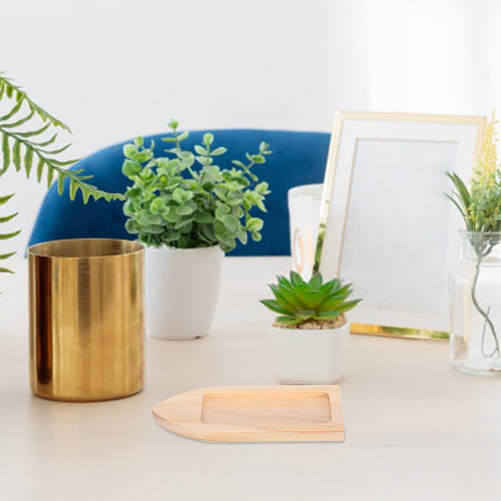 HOMEMAXS 2pcs Mini Wooden Canoe Boat Models for Nautical Home Decor ...