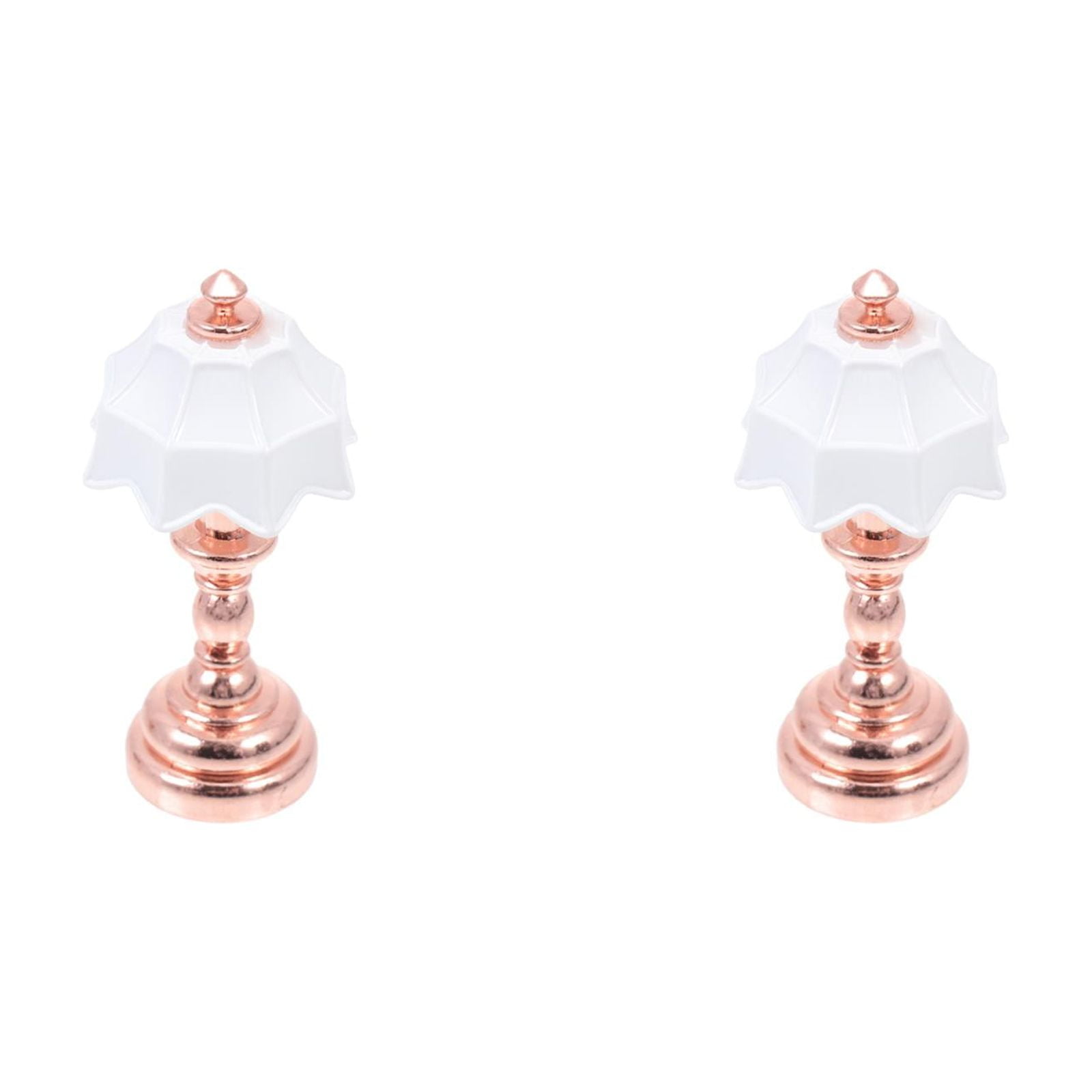 HOMEMAXS 2pcs Miniature Table Lamp Light Bedside Lamp Garden Pots ...