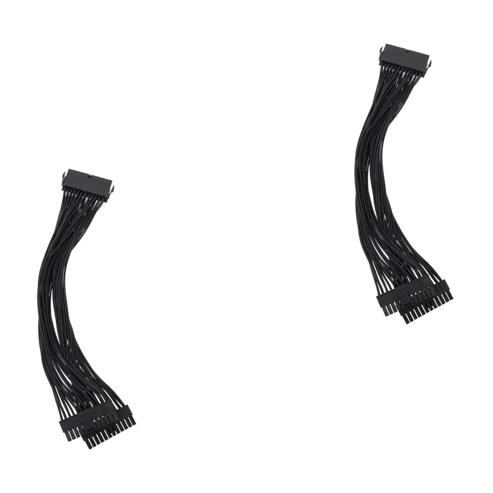 HOMEMAXS 2pcs Motherboard Power Extension Cable Dual 24pin ATX ...