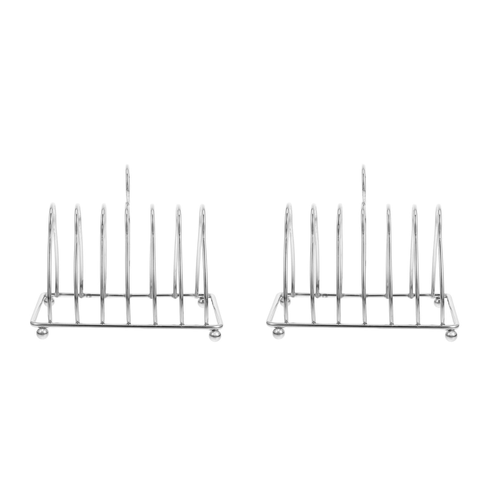 HOMEMAXS 2pcs Multifunctional Stainless-steel Bread Loaf Slice Holder ...