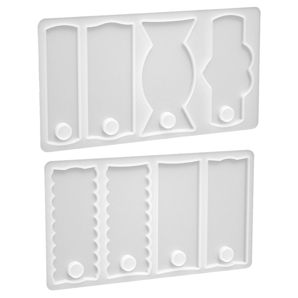 HOMEMAXS 2pcs Name Plate Pendant Diy Mold Epoxy Silicone Mold for Name ...