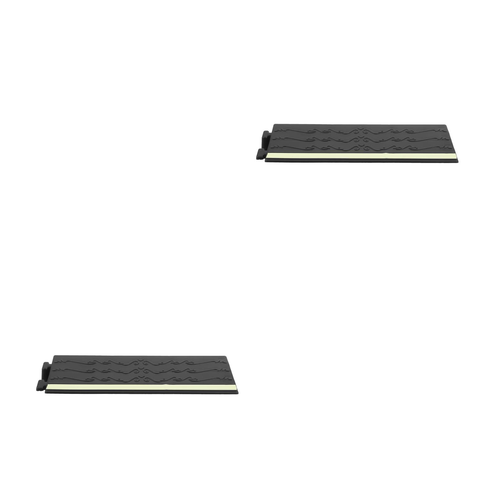 HOMEMAXS 2pcs Non-Slip Rubber Ramp Sweeping Night Glow Portable ...