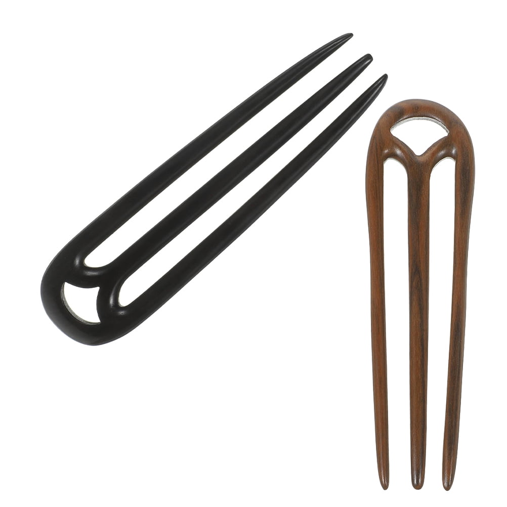 HOMEMAXS 2pcs Nordic Classical Wood U Shaped Hairpin Vintage Hair ...