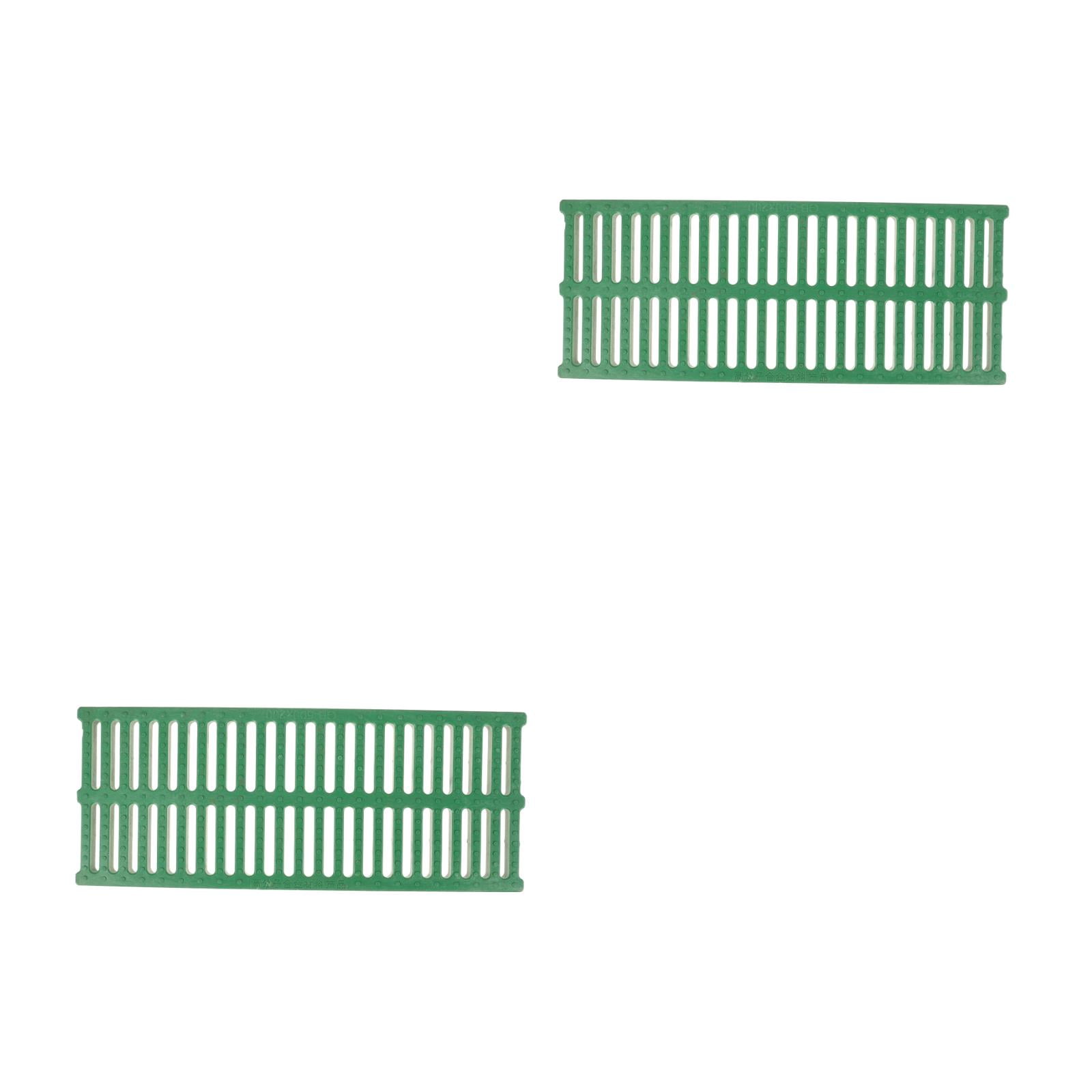 HOMEMAXS 2pcs Outside Trench Drain Grate Plastic Trench Grate Outdoor ...