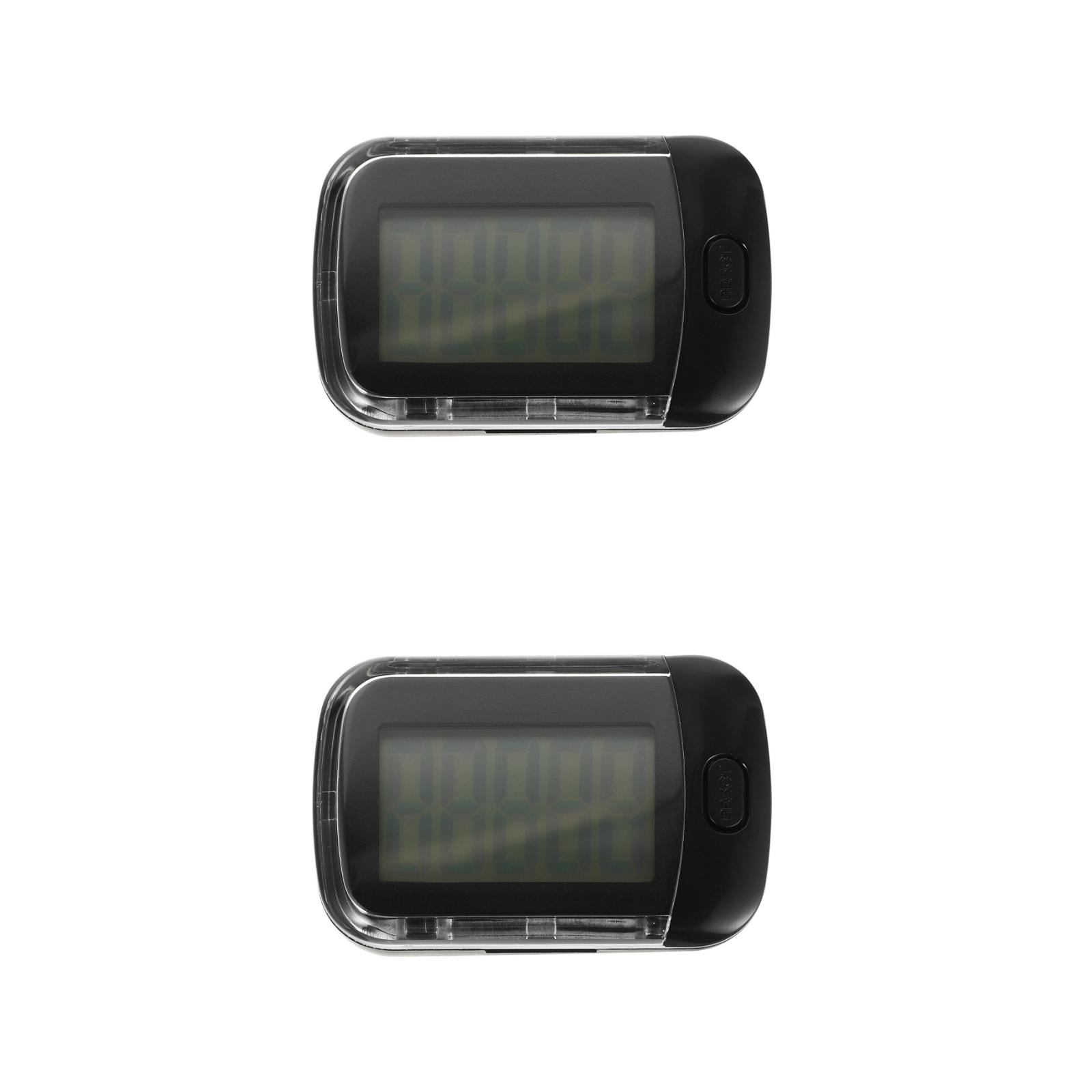 HOMEMAXS 2pcs Pedometers Clip On Step Counter For Walking Digital ...
