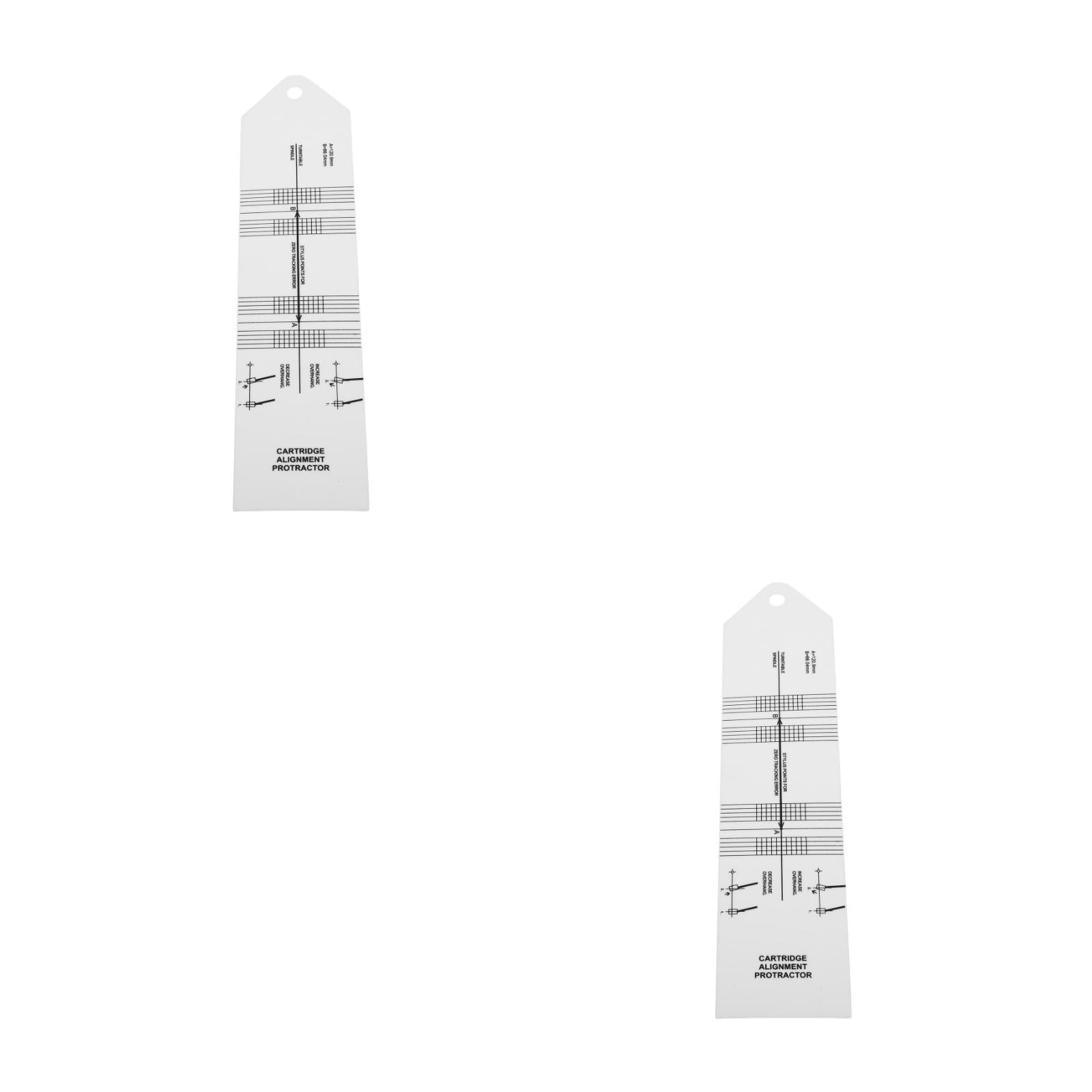 HOMEMAXS 2pcs Phono Calibration Tool Vinyl Record Alignment Gauge Vinyl ...