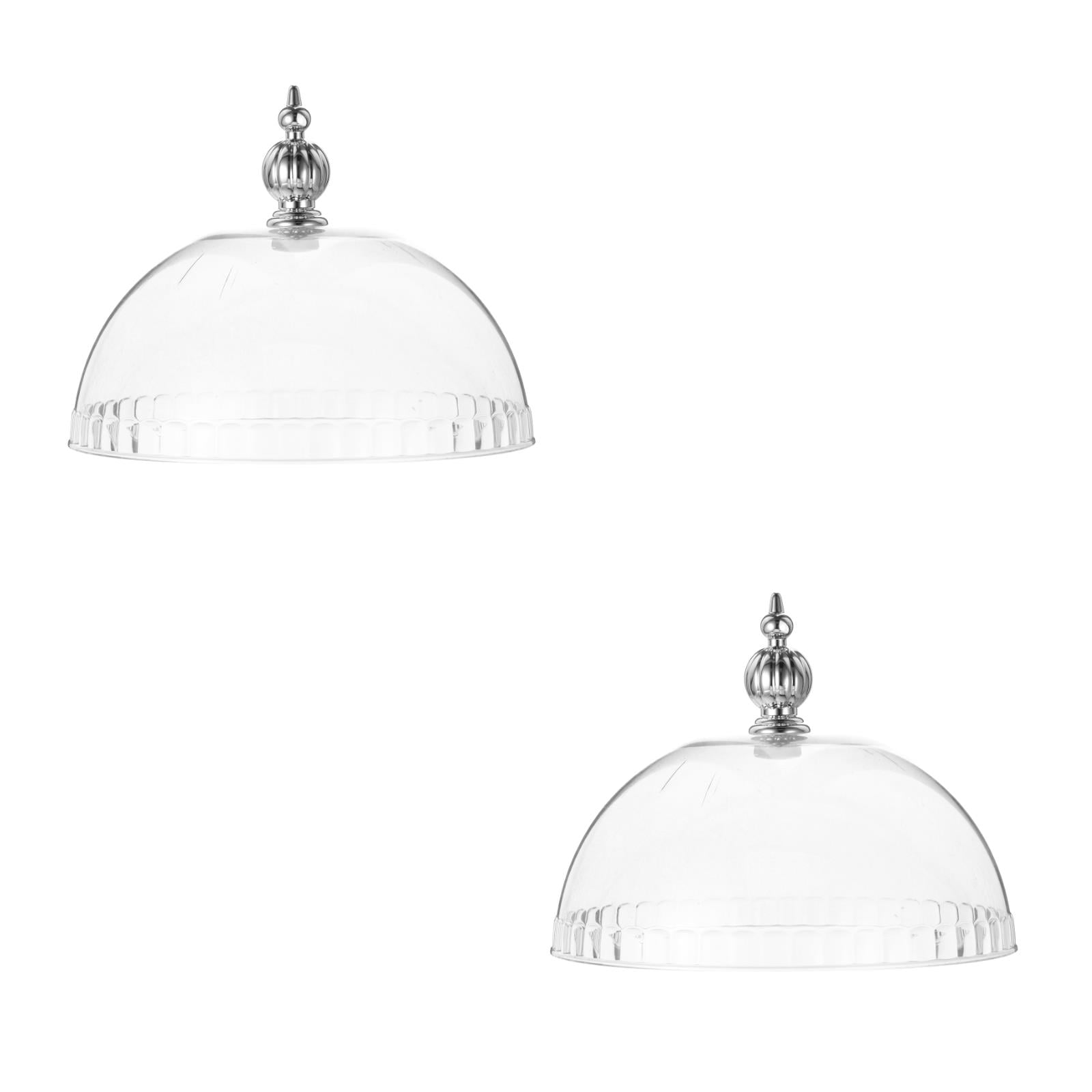 HOMEMAXS 2pcs Plactic Cake Dome Cover Clear Cheese Lid 6.8 Inch Plastic ...