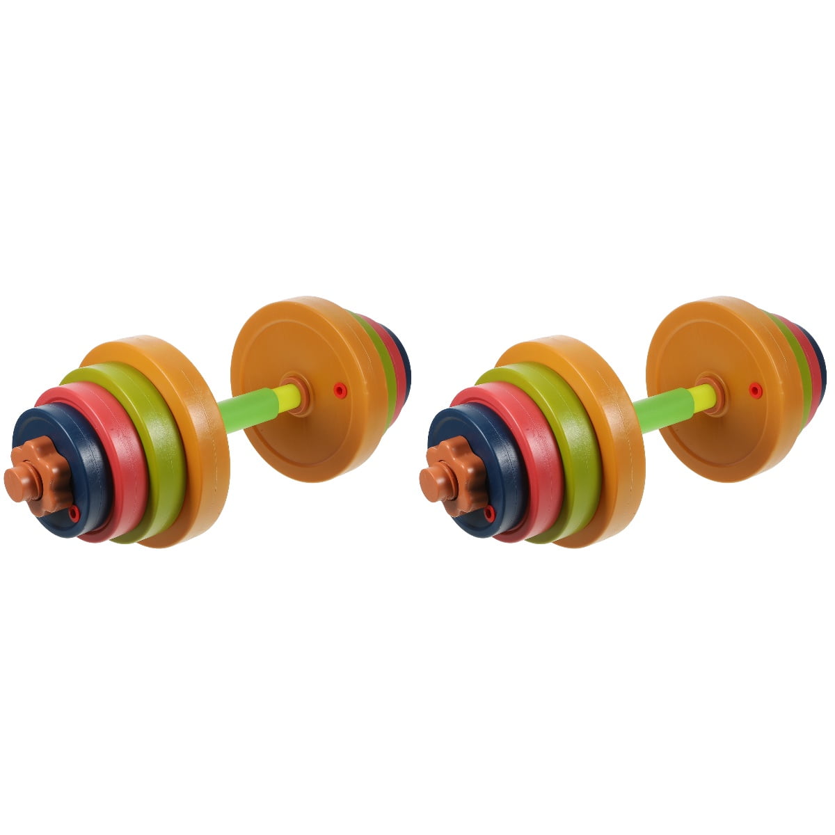 HOMEMAXS 2pcs Plastic Dumbbell Kids Barbell Adjustable Dumbbell Kids ...