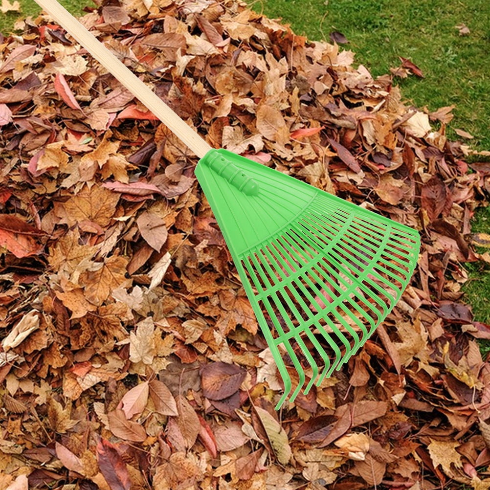 2pcs Plastic Gardening Shrub Rake Sanitation Leaf Rake Cleaning Leaf ...