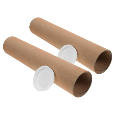 LEXSOMEO Mailing Tube Cardboard Poster Tube with Cap for Shipping and ...