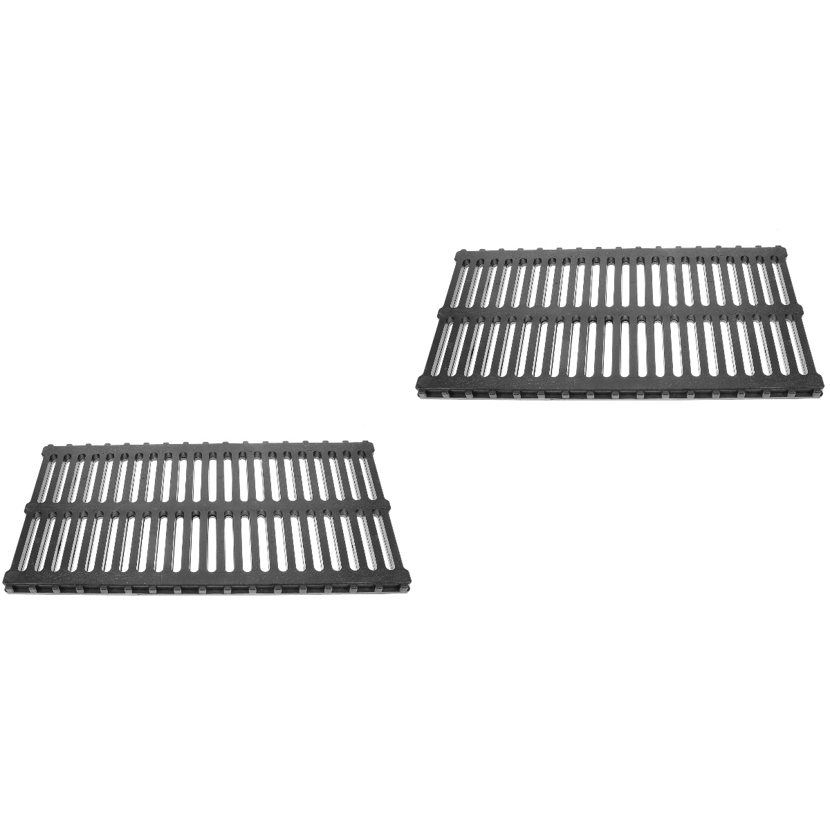 HOMEMAXS 2pcs Professional Trench Drain Grate Plastic Trench Grate ...