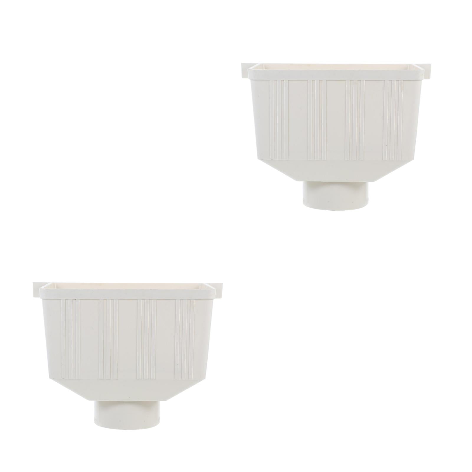 HOMEMAXS 2pcs Rain Gutter Barrel Rain Diverter Water Collection Barrel ...