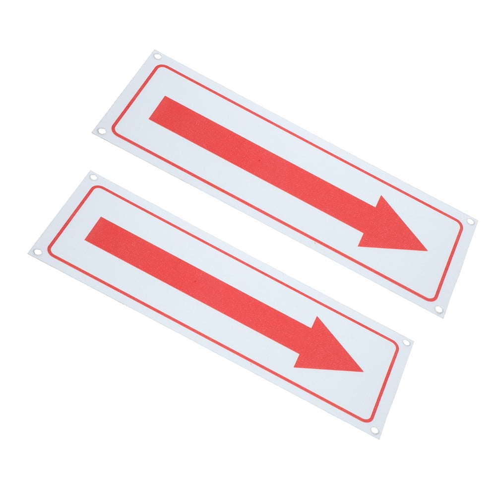 HOMEMAXS 2pcs Red Arrow Sign Metal Directional Arrow Sign Street Arrow ...
