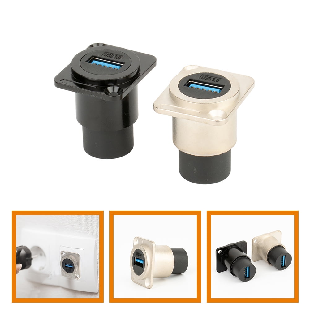 HOMEMAXS 2pcs Replacement USB Bulkhead Coupler Adapter USB 3.0 Panel ...