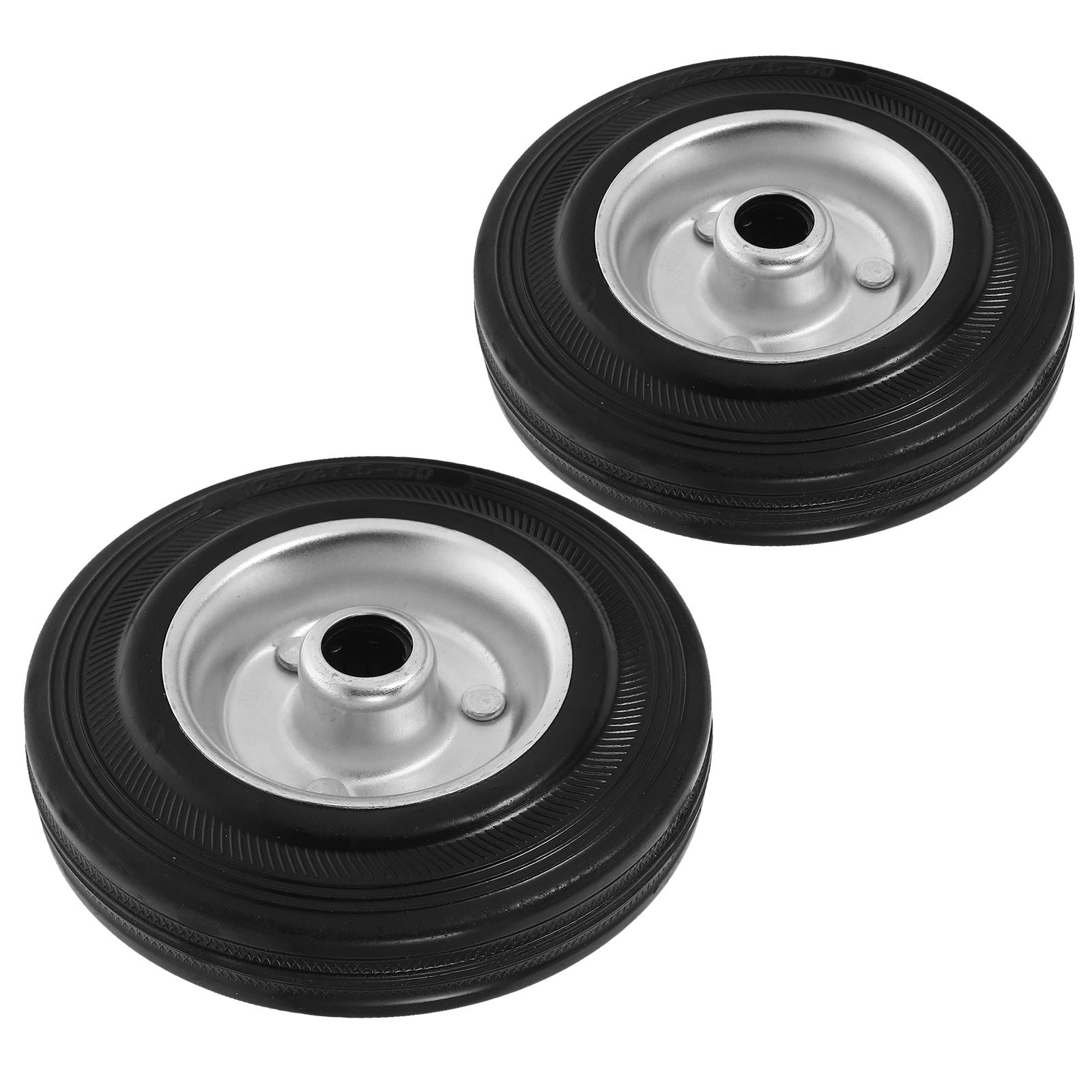 HOMEMAXS 2pcs Replacement Wheels For Hand Cart Rolling Grocery Cart Wheels Black Utility Cart ...