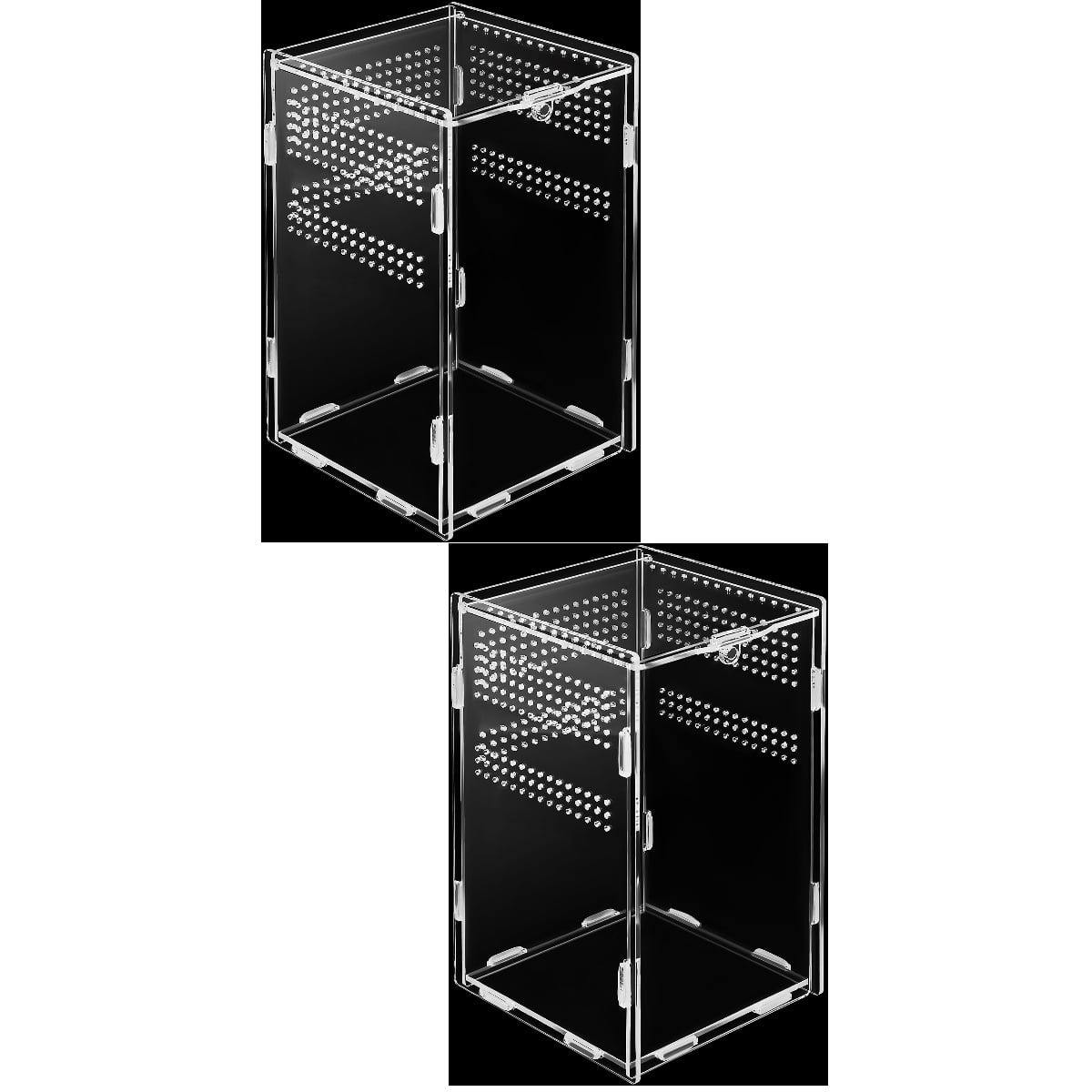 HOMEMAXS 2pcs Reptile Enclosure Tarantula Enclosure Transparent Spider ...