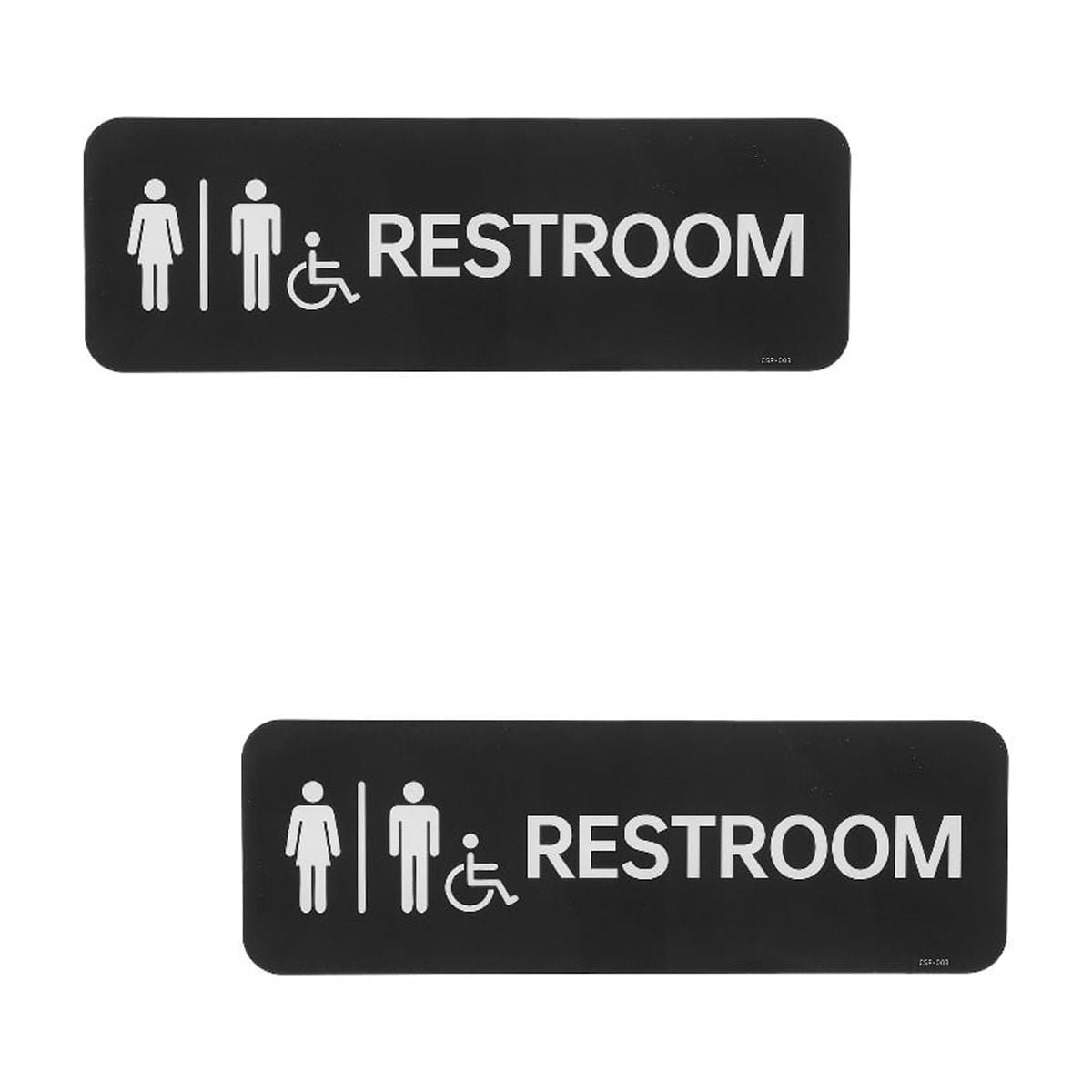 HOMEMAXS 2pcs Restroom Sign Self Adhesive Bathroom Sign Restroom ...