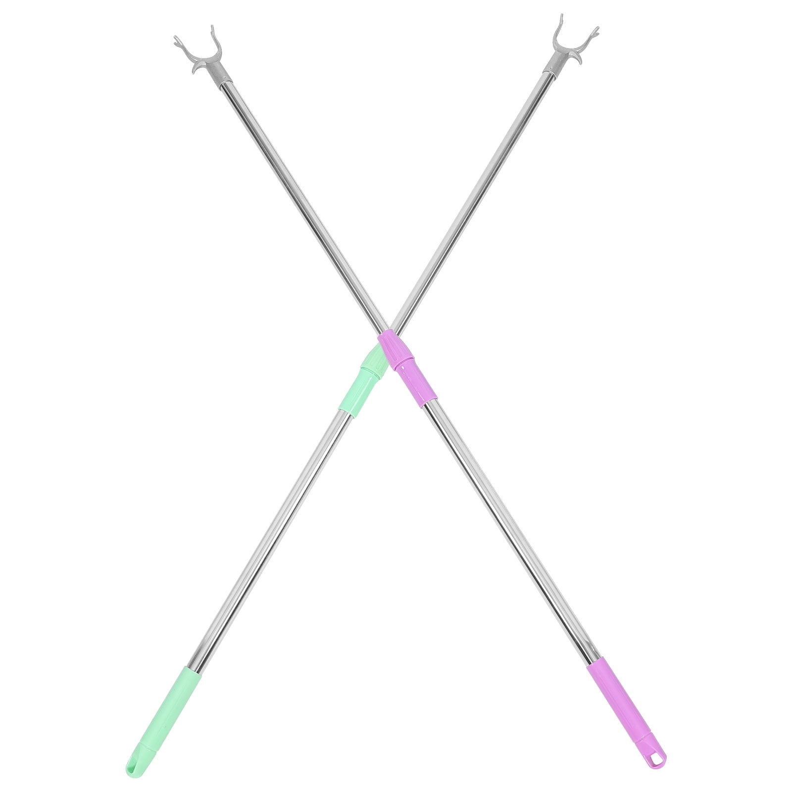 HOMEMAXS 2pcs Retractable Clothesline Reach Pole Clothesline Telescopic ...