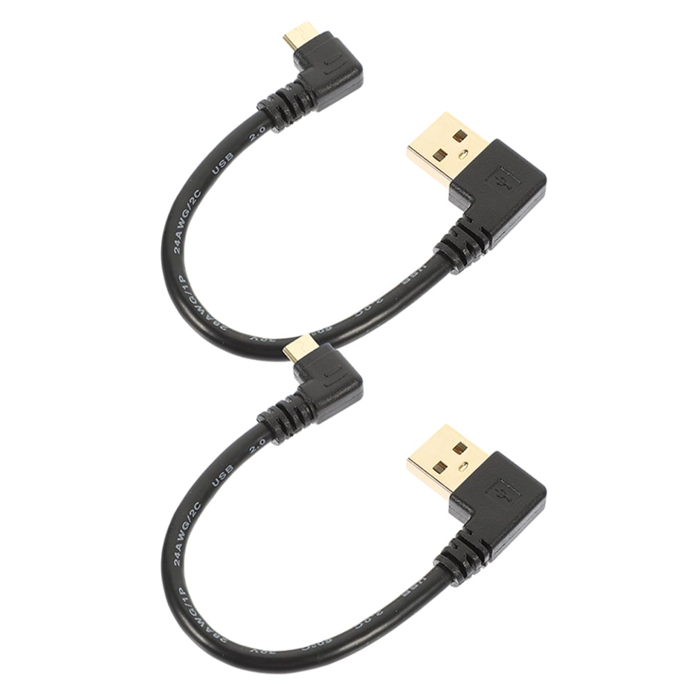 HOMEMAXS 2pcs Right Angle Micro USB Cable Micro USB Charging Cable For ...