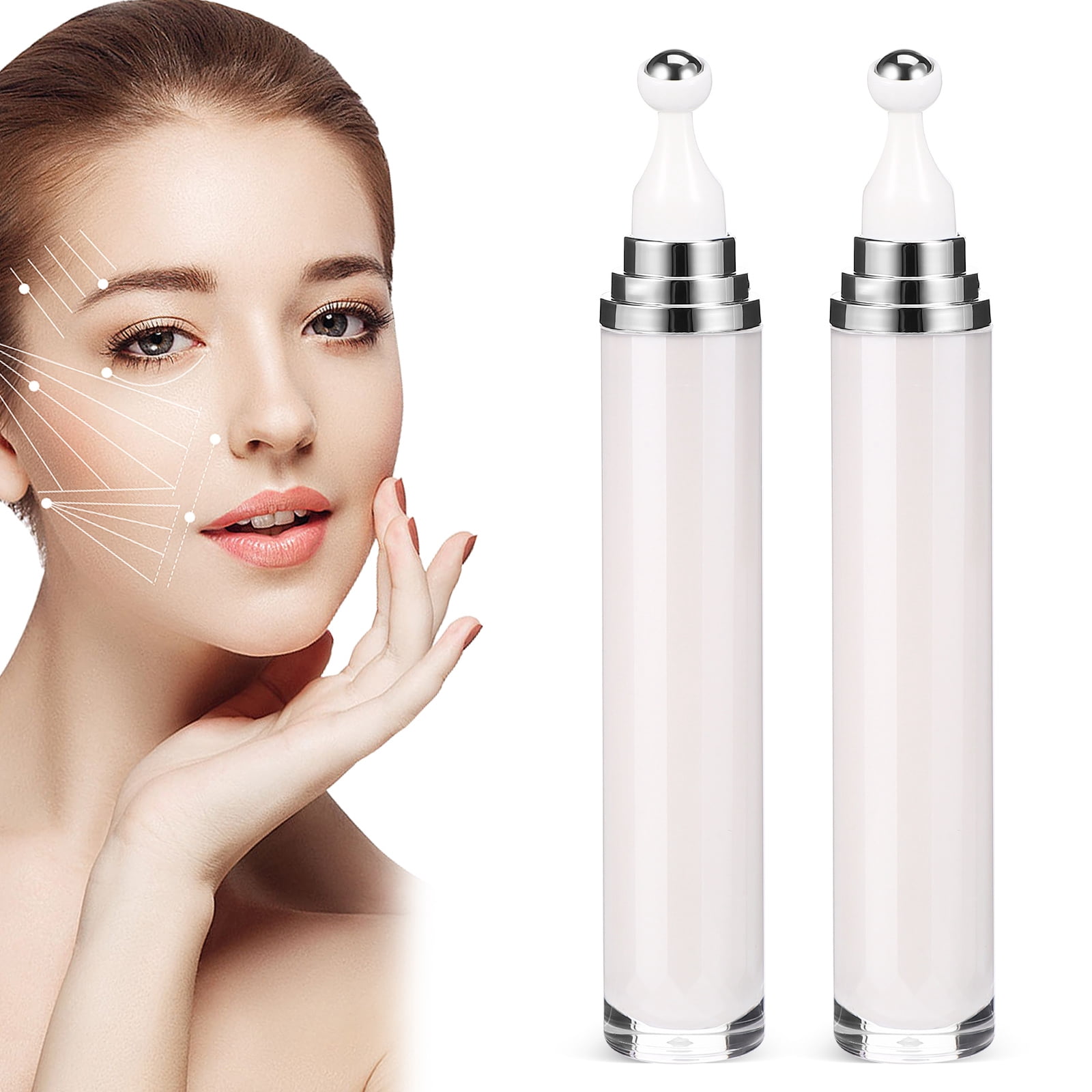 HOMEMAXS 2pcs Roll On Bottles Empty Roller Containers Essential Oil ...