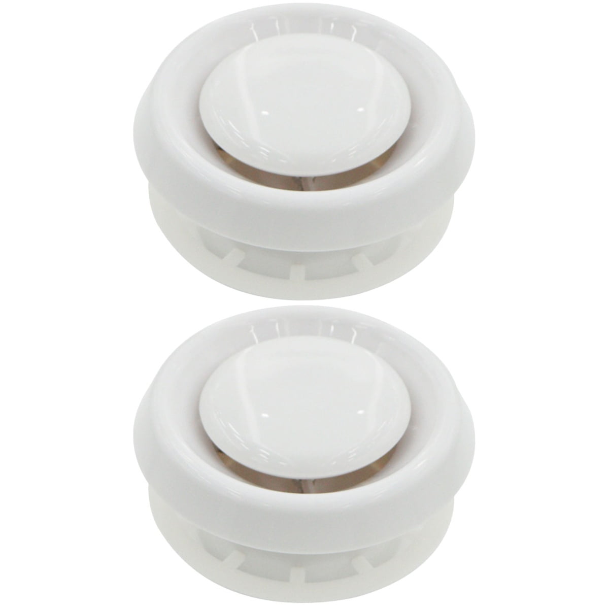 HOMEMAXS 2pcs Round Vent Cover Air Duct Vent Grille 4 Inch Exhaust Fan ...