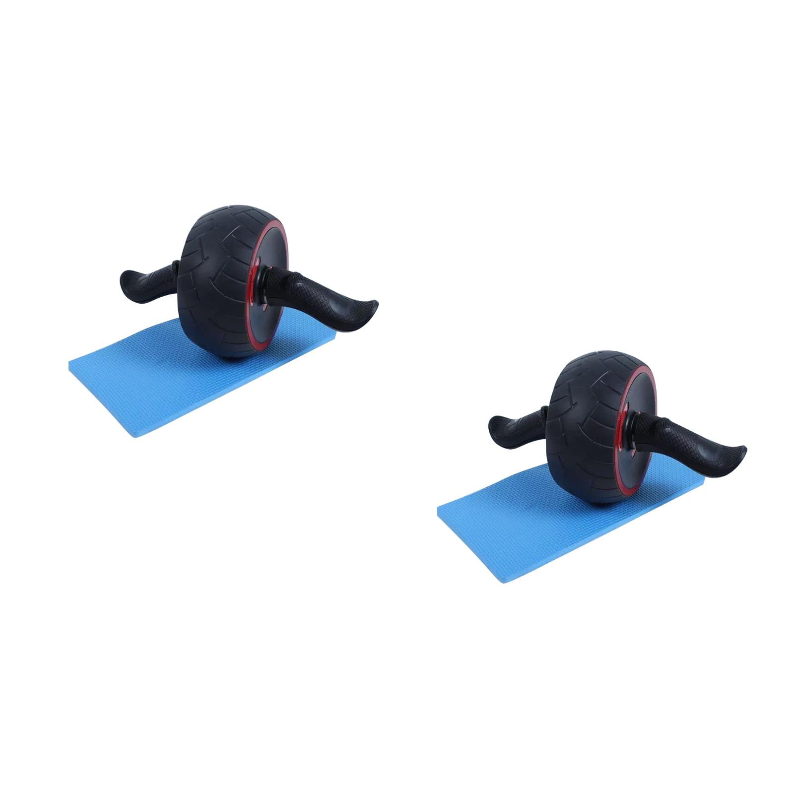 HOMEMAXS 2pcs Rubber Abdominal Wheel Roller Mute Belly Exercise Wheel ...