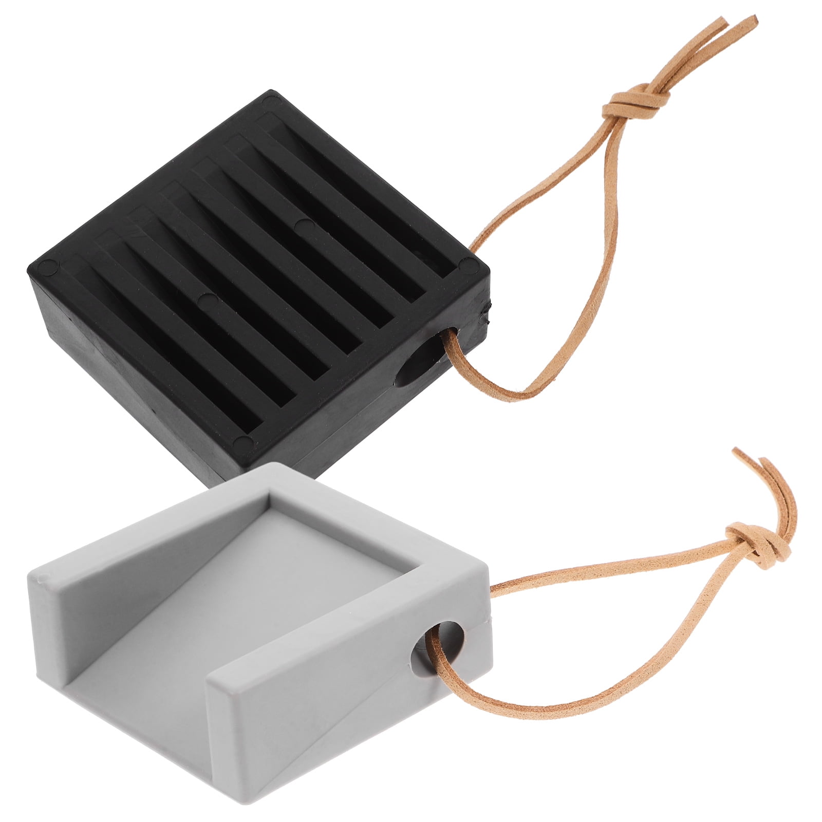 HOMEMAXS 2pcs Rubber Door Stopper Wedge Soft Door Stops For Bottom Of ...