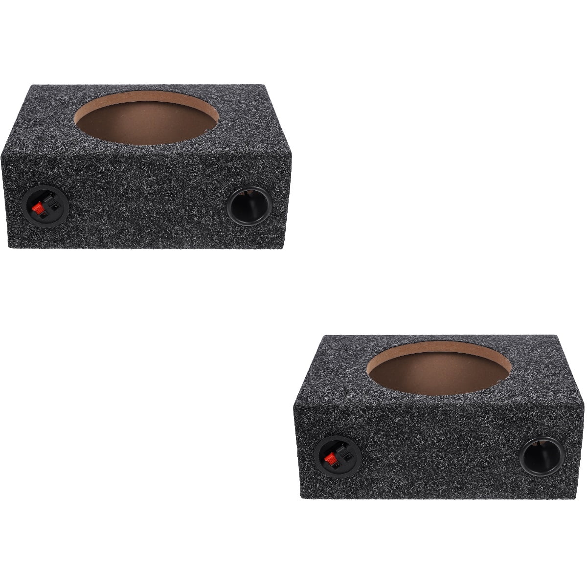 HOMEMAXS 2pcs Sealed Carpeted Subwoofer Enclosure 8 Inch Sub Box ...