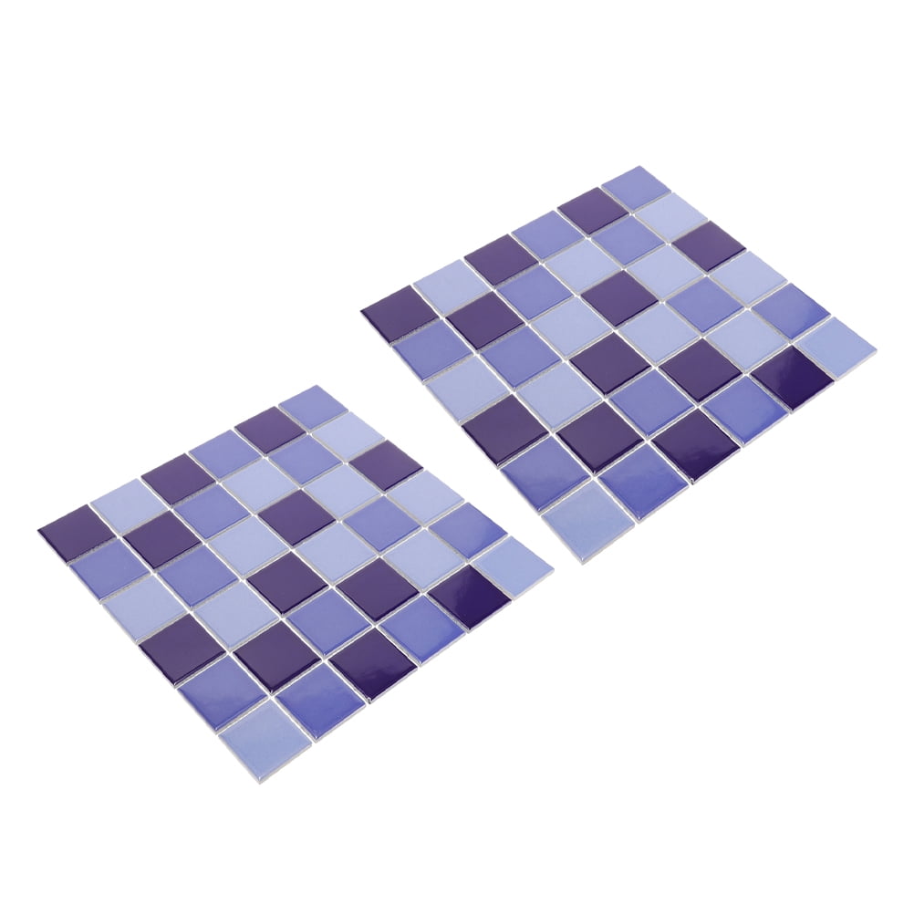 HOMEMAXS 2pcs Seamless Ceramic Mosaic Tiles For Home Bathroom Pools ...