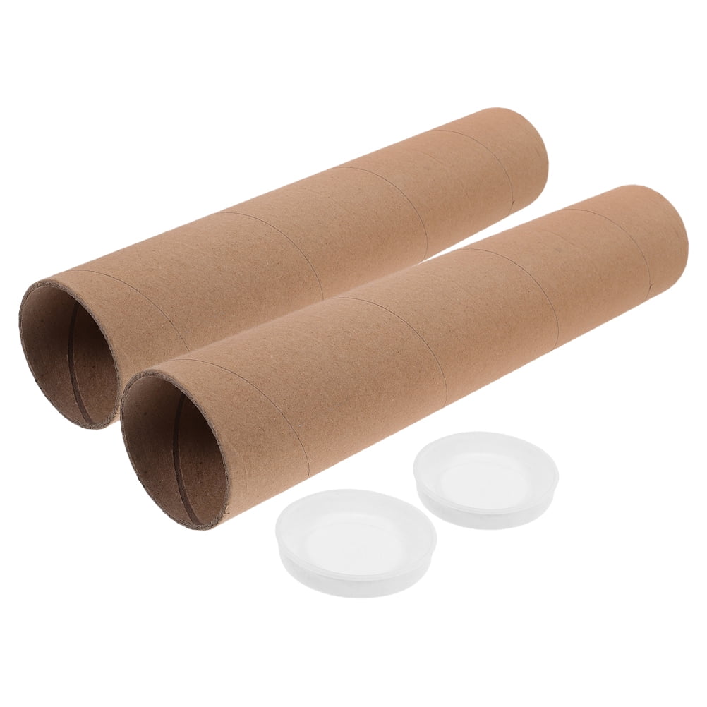 HOMEMAXS 2pcs Shipping Tubes Heavy Duty Cardboard Mailing Tube Cylinder ...