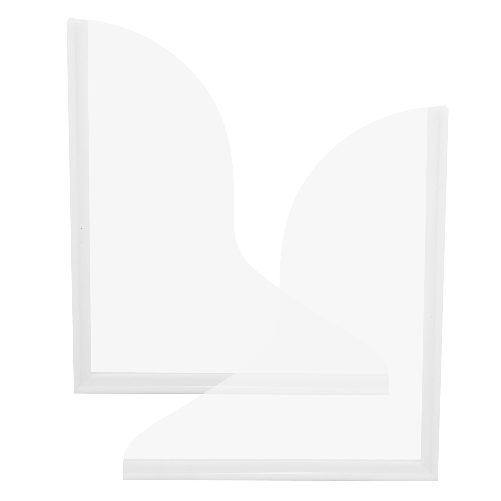 HOMEMAXS 2pcs Shower Bath Tub Splash Guards Shower Water Splash Guard ...