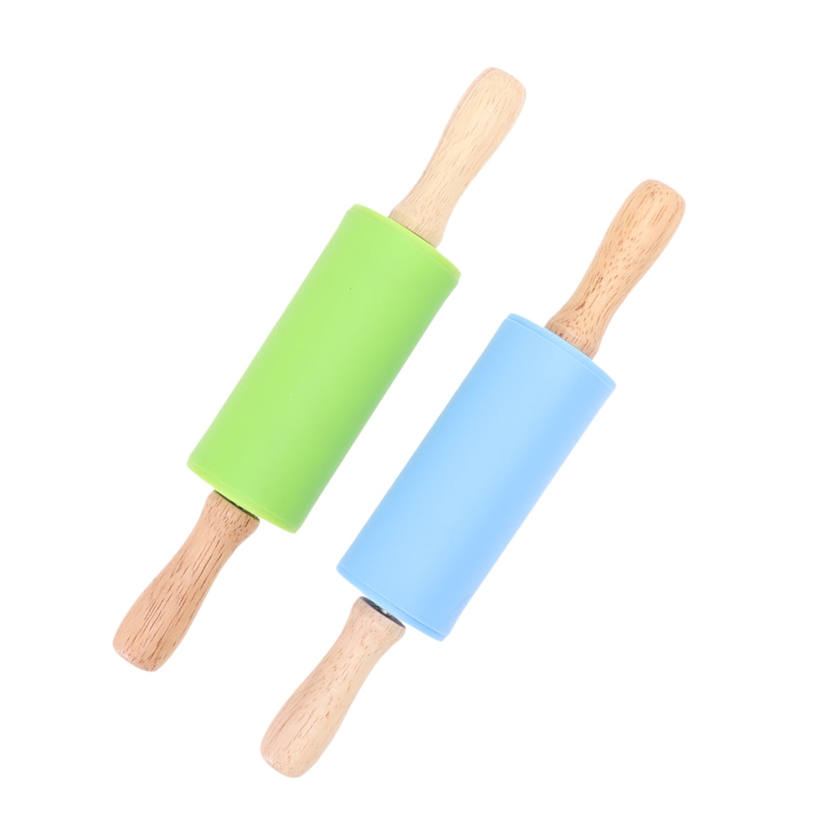 HOMEMAXS 2pcs Silicone Rolling Pin Non-Stick Surface Mini Roller ...